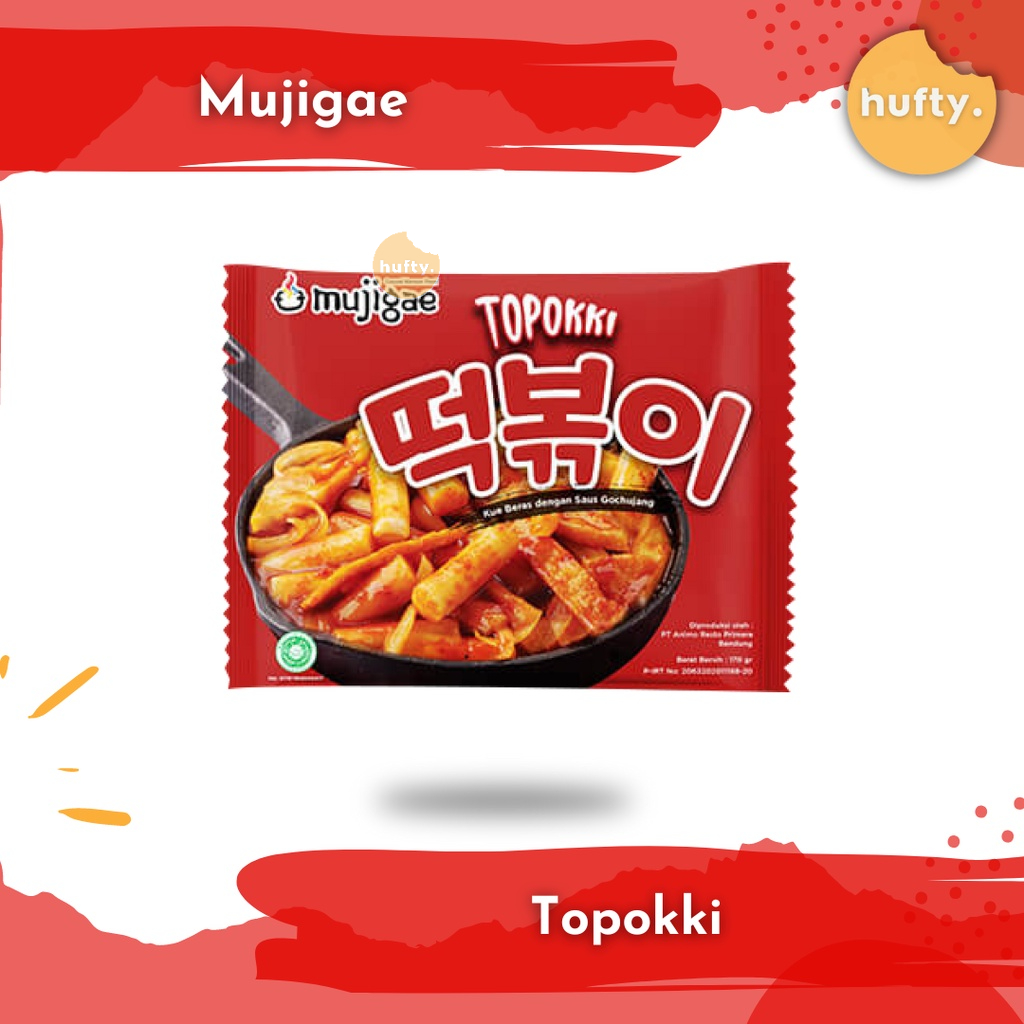 Jual Mujigae Topokki Kue Beras Saus Gochujang 170 Gr HUFTY SNACK ...