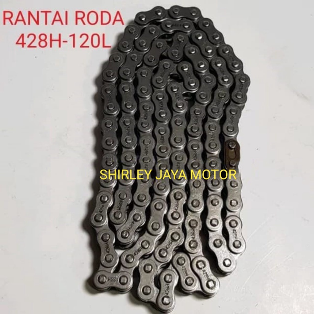Jual RANTAI RODA TEBEL PANJANG 428H-120L HIGH QUALITY 428H-120L ...