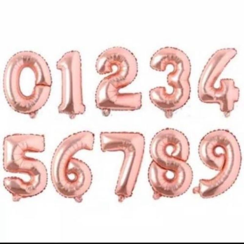 Jual Balon Angka Besar 80cm / Balon Foil Angka Besar | Shopee Indonesia