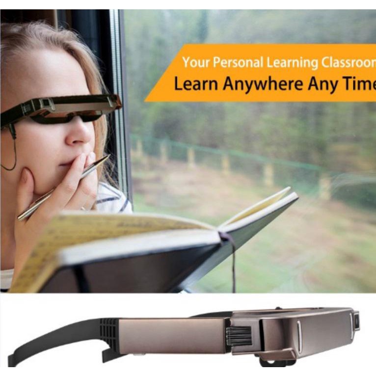 Jual Vision 800 Smart Android WiFi Glasses Wide Screen Portable Video ...