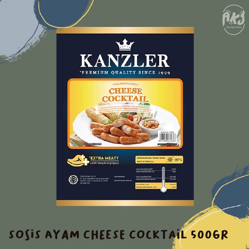 Jual Kanzler Sosis Ayam Cheese Cocktail 500gr | Shopee Indonesia