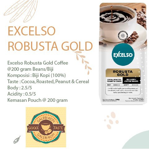 Jual Kopi Excelso Robusta Gold 200 gram Beans/Biji | Shopee Indonesia