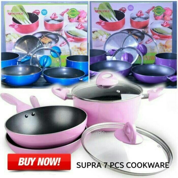 Jual Panci SUPRA Rosemary Cookware Set 7 Pcs / Panci Supra Rosemary Isi ...
