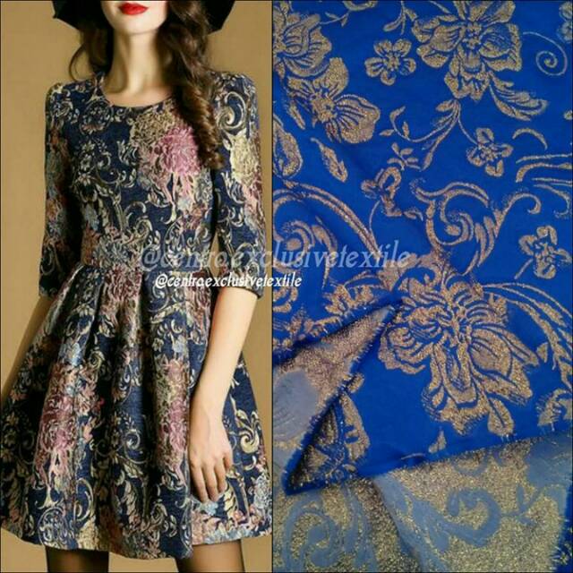 Jual Kain jacquard / jaguard malinda | Shopee Indonesia