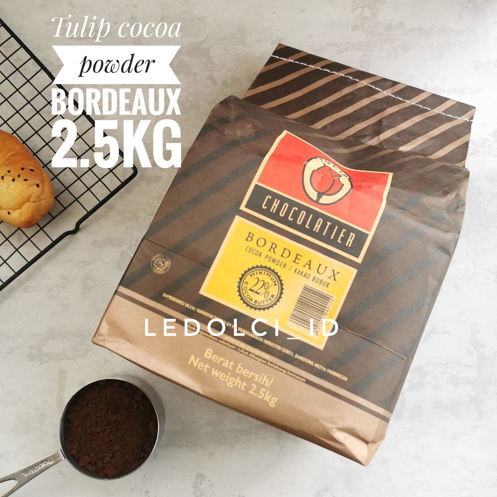 Jual TULIP COKLAT BUBUK COCOA POWDER BORDEAUX BURGUNDY NOIR 2.5 KG 2 ...