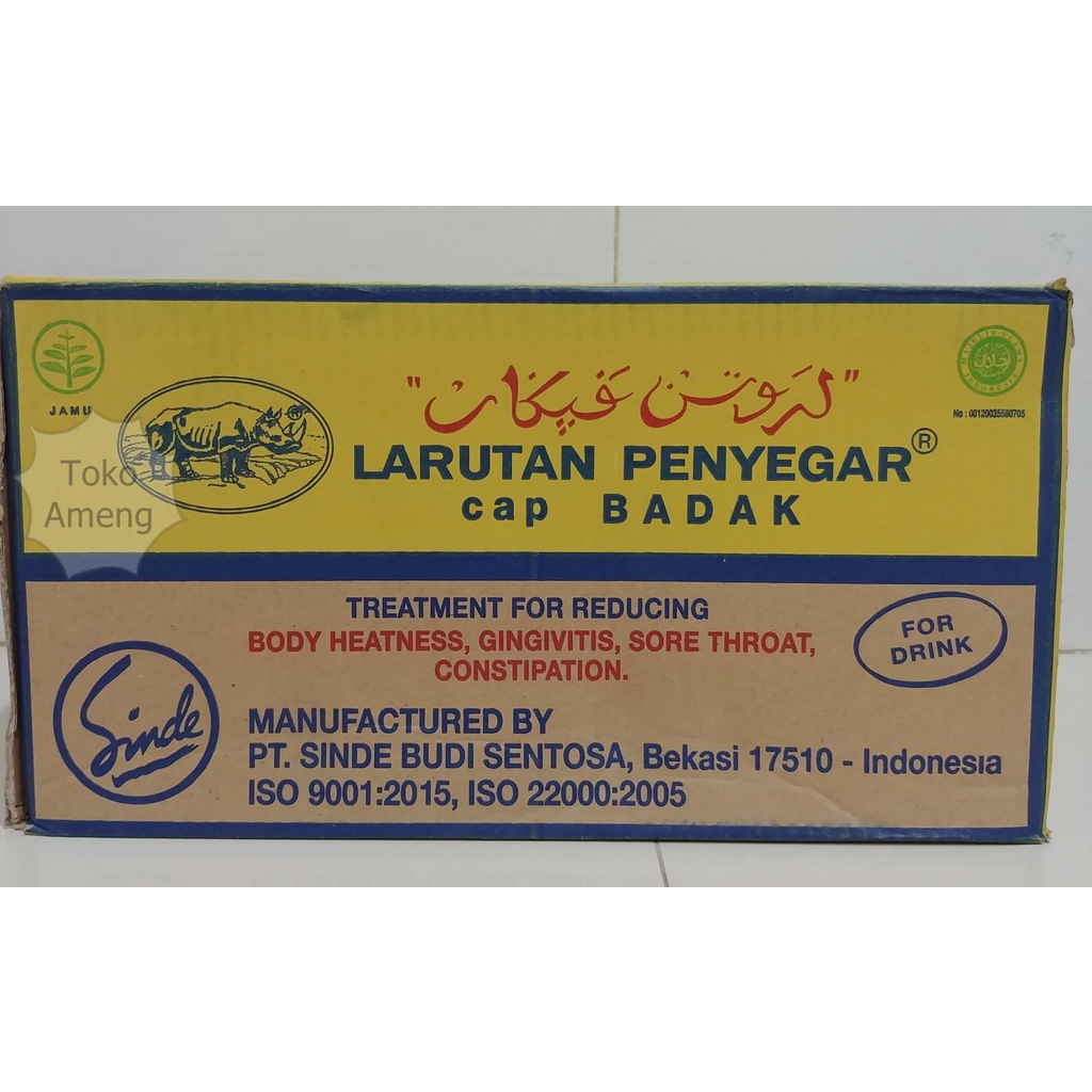 Jual Larutan Botol Kecil Cap Badak 200ml - 1 Dus (48 pcs) | Shopee Indonesia