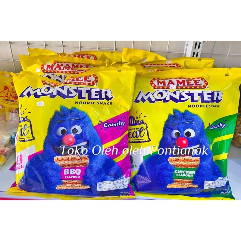Jual Mamee monster/ snack noodles/ snack ringan/ BBQ/ Ayam | Shopee ...