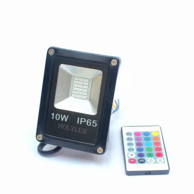 Jual Lampu sorot RGB remot 10 wat | Shopee Indonesia