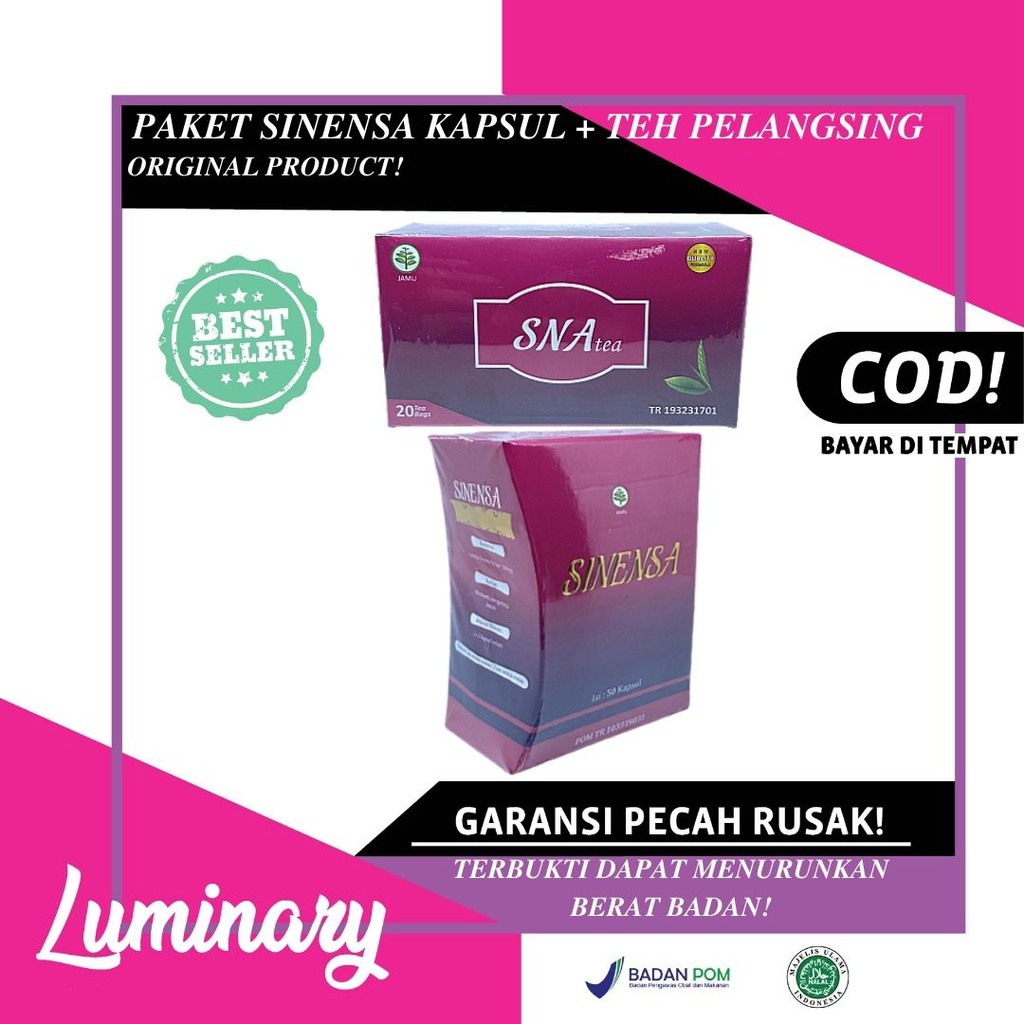 Jual Paket Penurun Berat Badan Sinensa Beauty Slim [ Kapsul + Teh ...