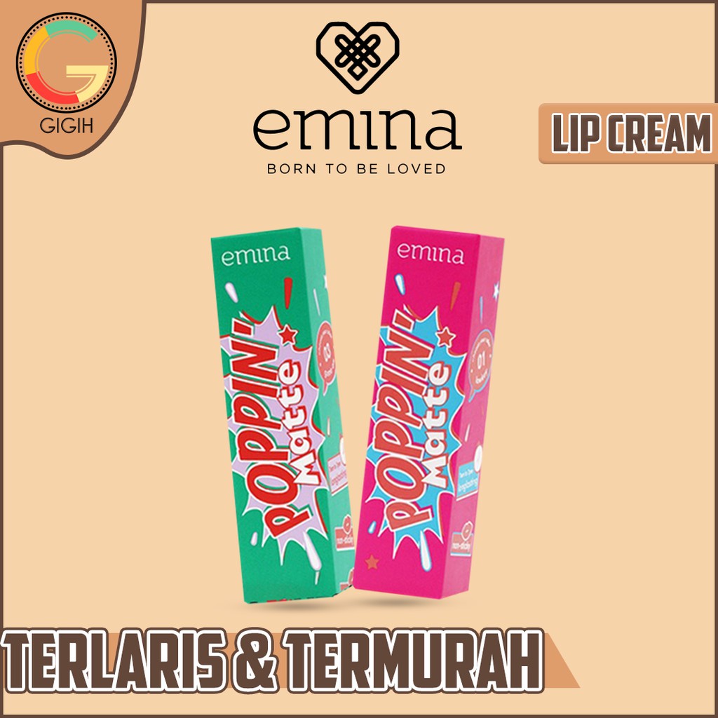 Jual Emina Poppin Matte Lip Cream 13 Varian warna | Shopee Indonesia