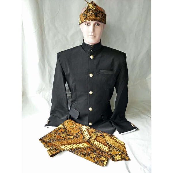 Jual Setelan Beskap Sunda Set Sapit Utang Dengan Iket Kepala Senada ...