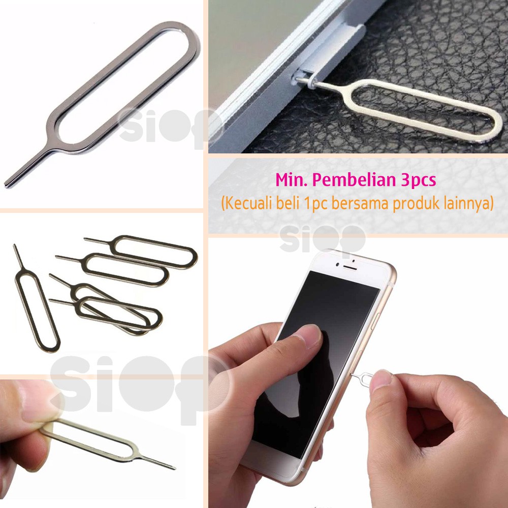 Jual Tusukan Jarum Ejector Pembuka Sim SIM Card/Memory Card HP | Shopee ...