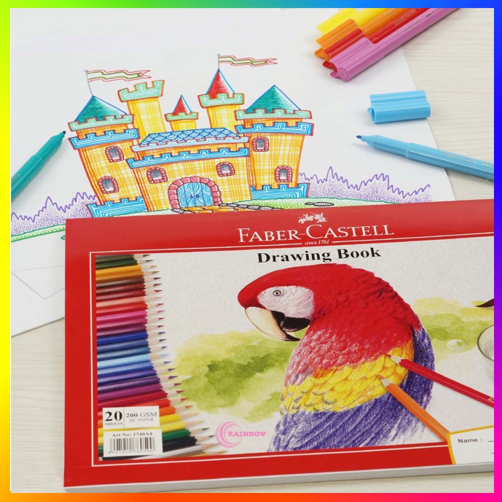 Jual FABER CASTELL DRAWING BOOK A3 / A4 / A5 BUKU GAMBAR | Shopee Indonesia