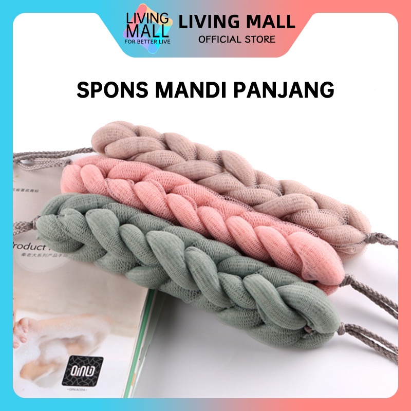 Jual SJ01 Spon Mandi Kepang Shower Puff / Spons Mandi Panjang 1 Pcs ...