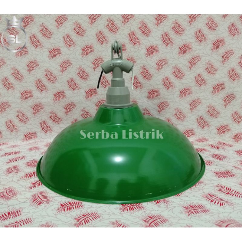 Jual Kap Lampu Satu Set Jalan WD Hijau Gantung E27/ Fiting Besi/Lampu Tiang | Shopee Indonesia