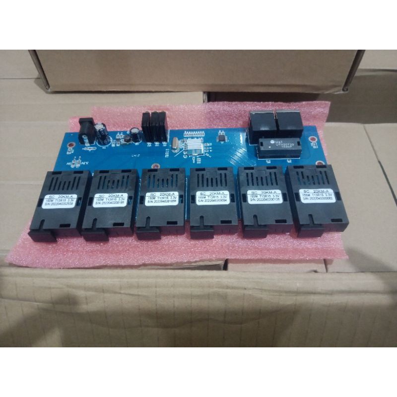 Jual MEDIA CONVERTER 6 FO 2 LAN PCB 10/100 | Shopee Indonesia