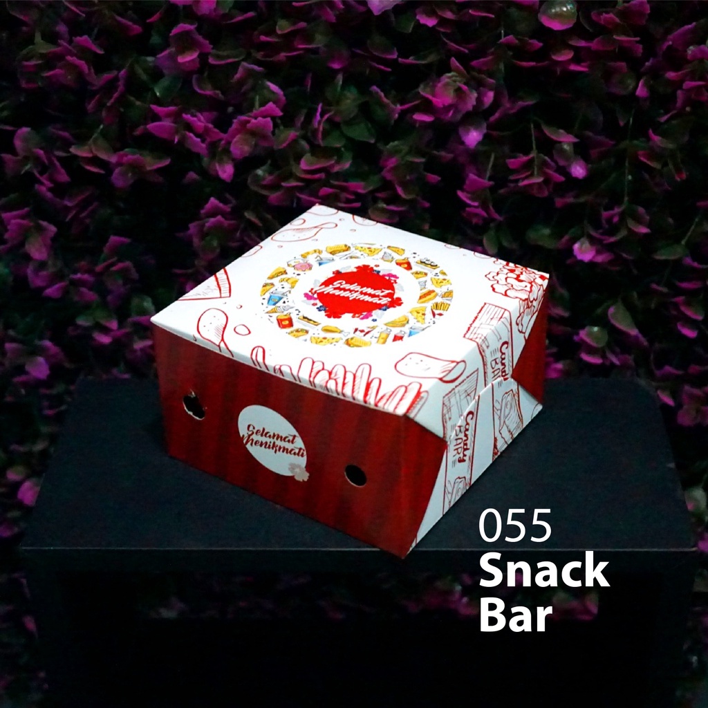 Jual Dus Snack Motif 12 x 12 x 7 cm - Dus Kue - Snack Box - Warna Warni ...