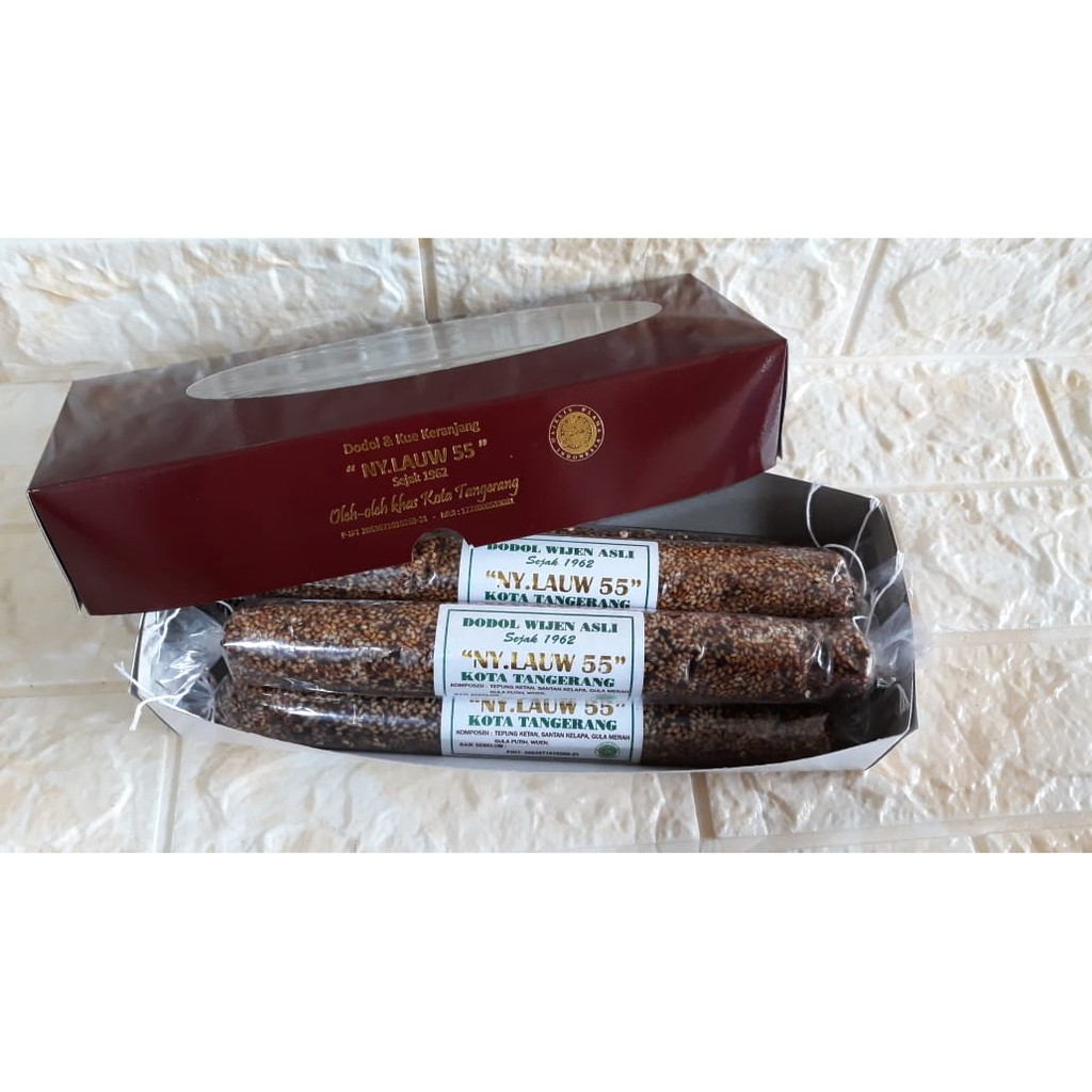 Jual DODOL WIJEN ASLI NY LAUW 55 / Dodol Betawi Wijen | Shopee Indonesia