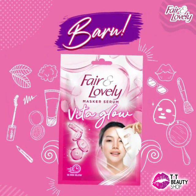 Jual Fair & Lovely Multivitamin Serum Sheet Mask / Masker Wajah 20g | Shopee Indonesia