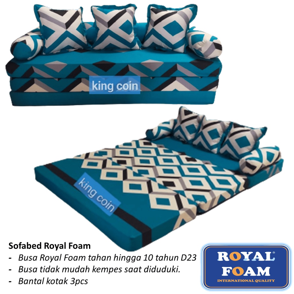 Jual ROYAL FOAM Sofa Bed Karakter Kasur Lipat Minimalis Bahan Kain ...