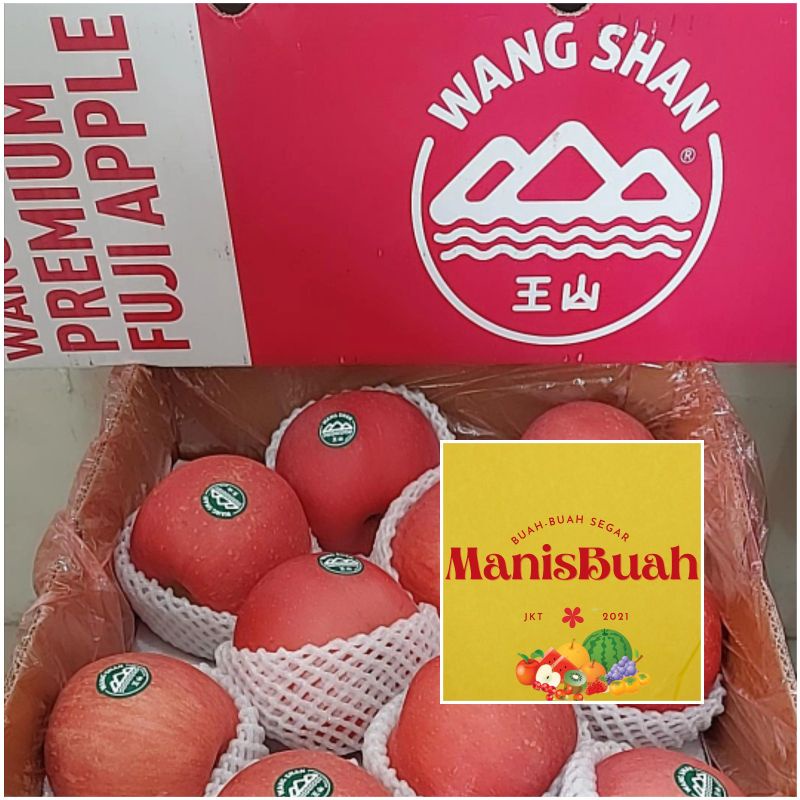 Jual apel fuji wangsan premium buah fresh per dus | Shopee Indonesia