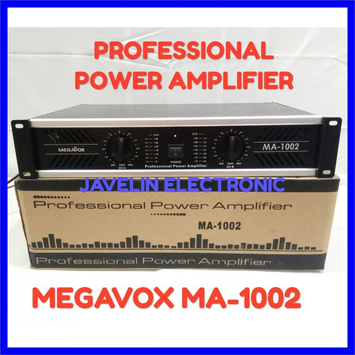 Jual Power Amplifier MEGAVOX MV MA-1002 / MA1002 Original Design in USA | Shopee Indonesia