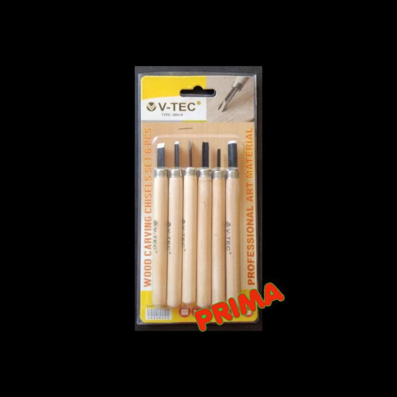 Jual ALAT UKIR KAYU / PENGUKIR V TEC isi 6 | Shopee Indonesia