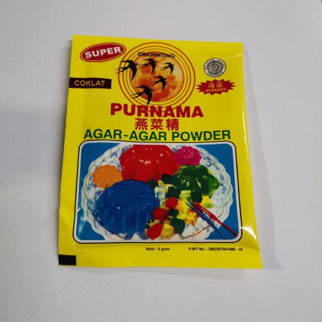 Jual agar agar powder walet PURNAMA warna COKLAT BENING MERAH HIJAU 8gr ...