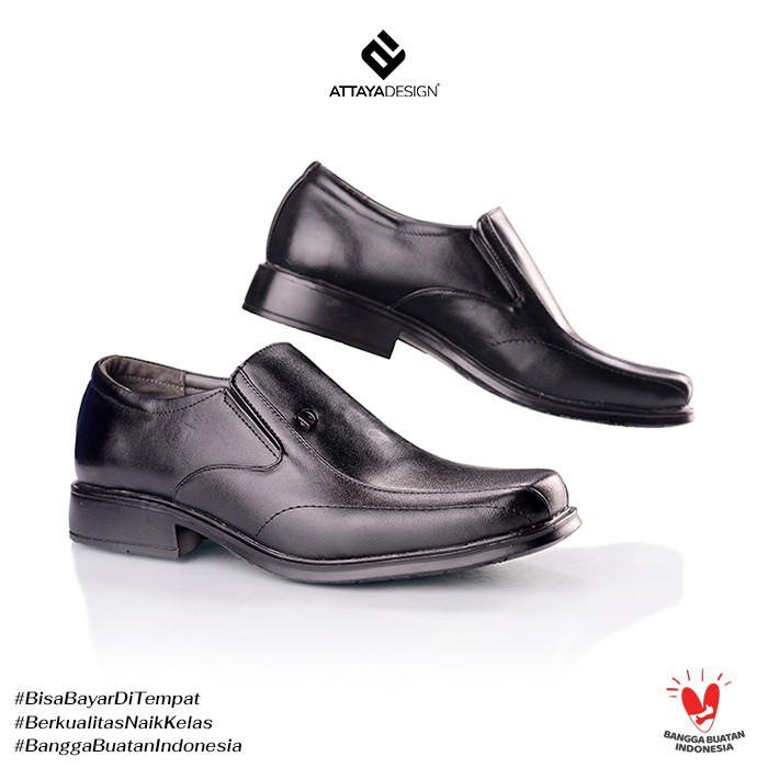 Jual Attaya Design Sepatu Pantofel Pria Formal Kerja Kantor Kulit Asli ...