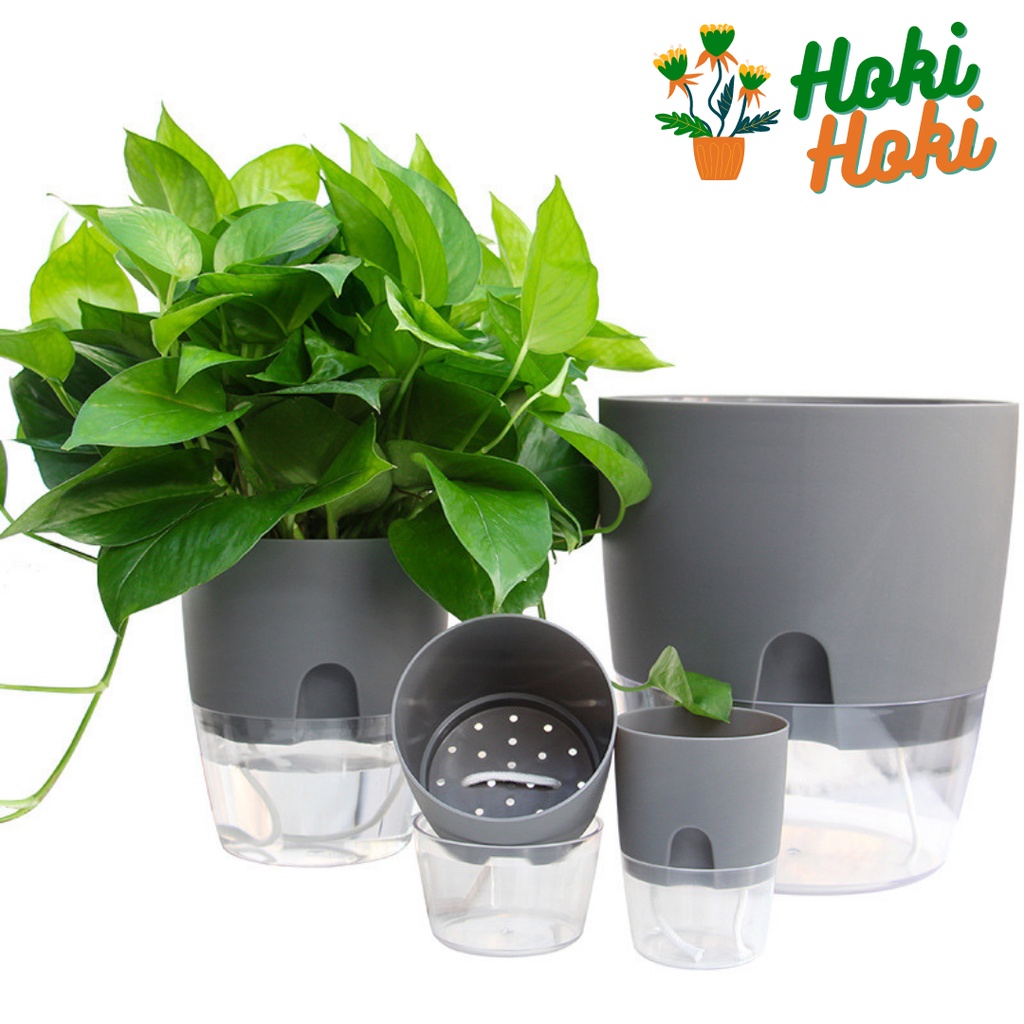 Jual POT TANAMAN OTOMATIS / SELF WATERING POT / HOME GARDEN / WICK ...