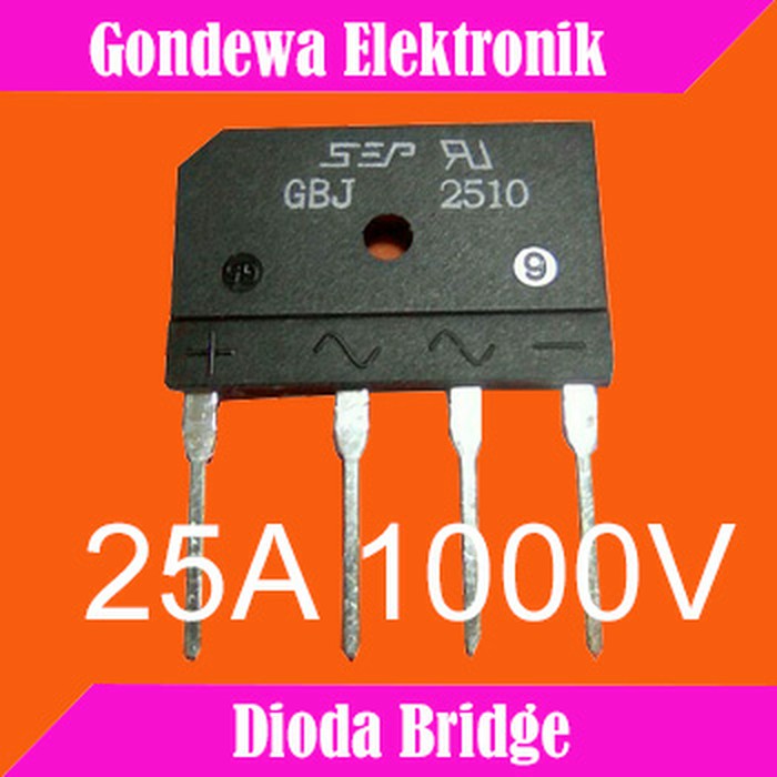 Jual GBJ2510 GBJ 2510 dioda bridge rectifier 25A 1000V | Shopee Indonesia