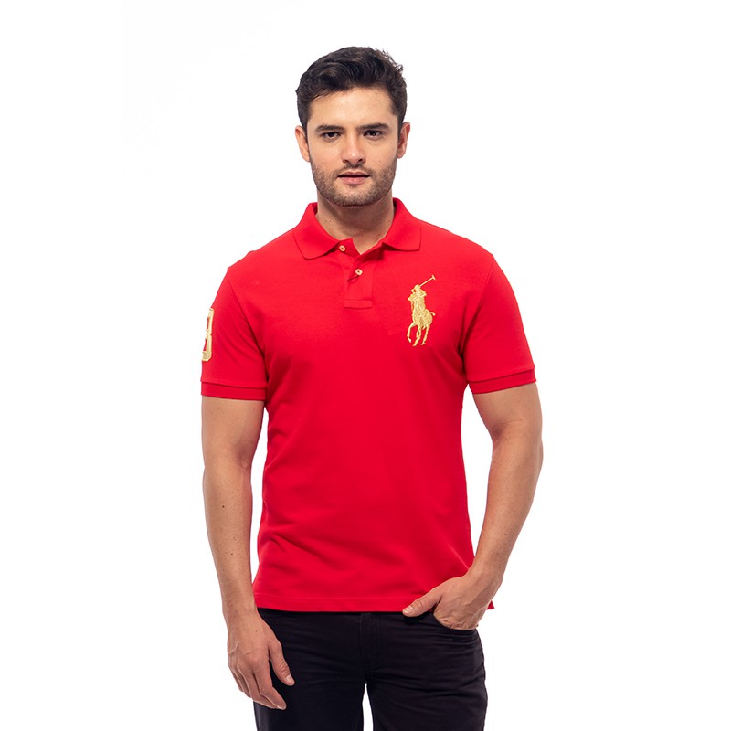 Jual Polo Shirt Classic Fit R.L 2000 RED - GOLD MEN Polo Ralph Lauren ...