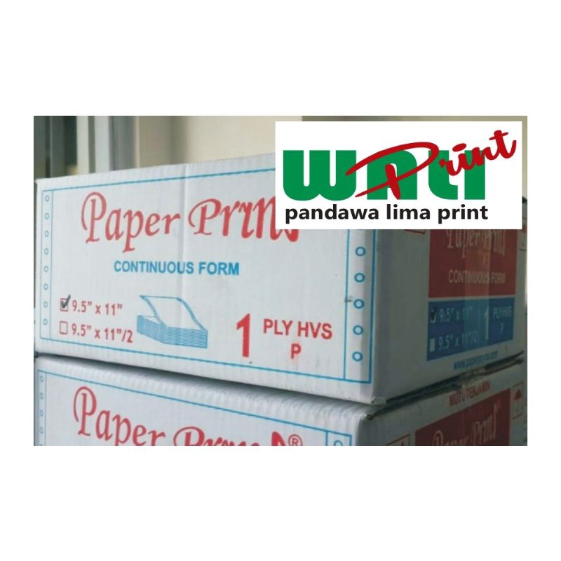 Jual Continuous Form 1 Ply Paperpryns | Shopee Indonesia
