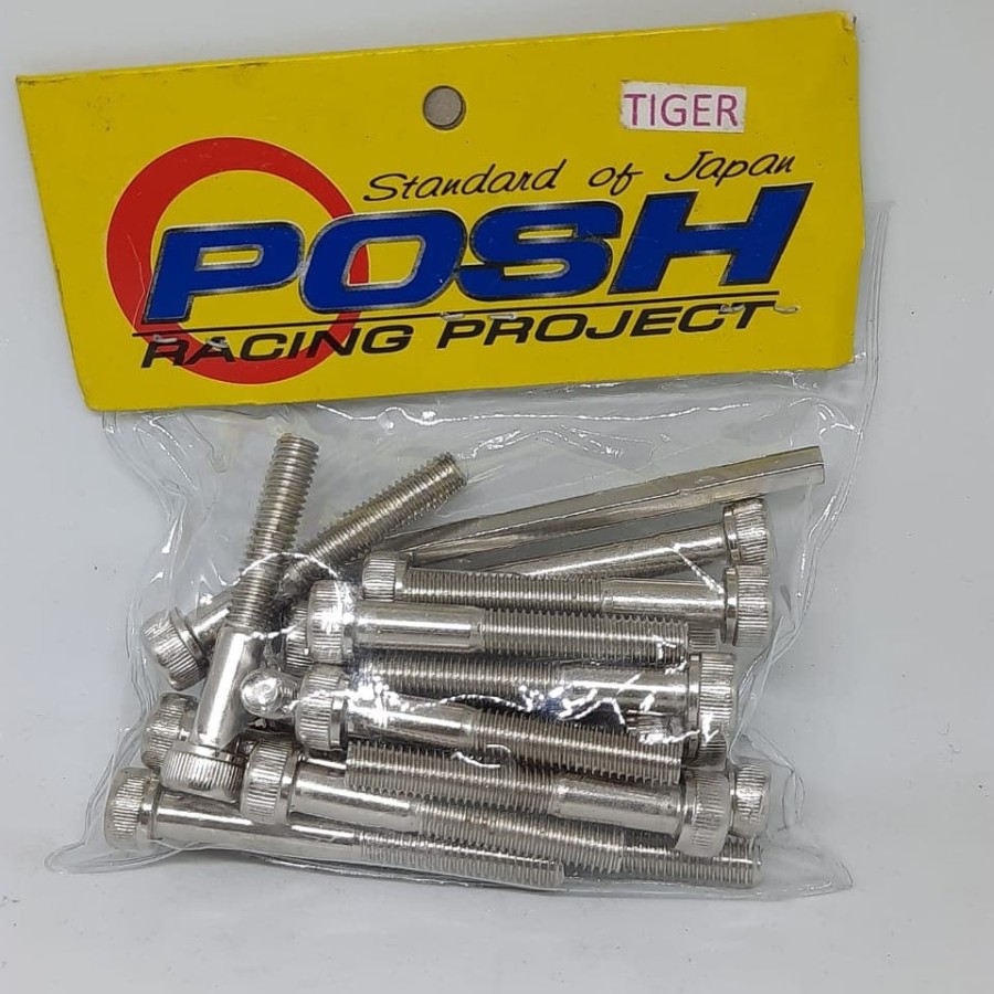 Jual Baut Blok Baut Mesin Tiger Stainless Posh | Shopee Indonesia