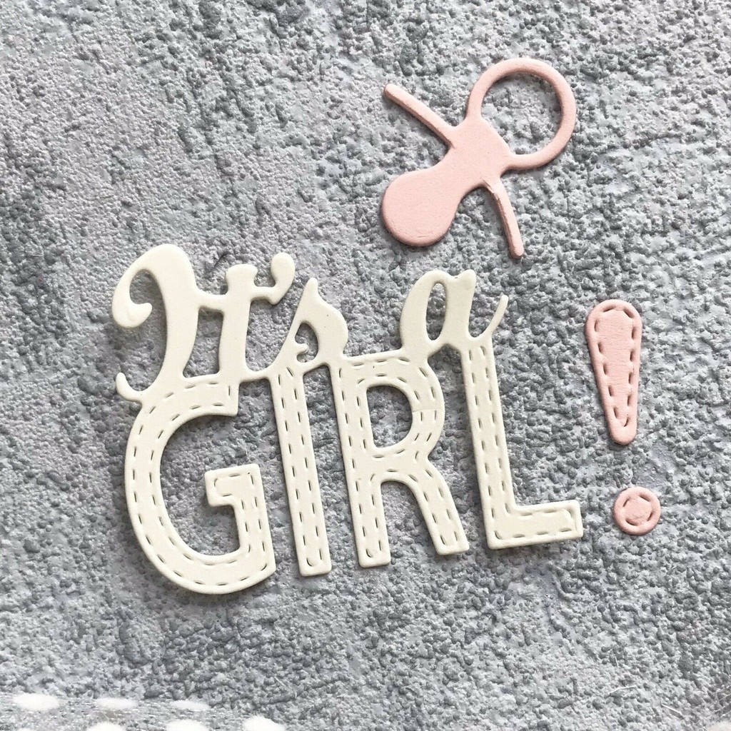 Jual Bentuk Tulisan Girl #50A Scrapbook Papercut Paper craft Kerajinan ...