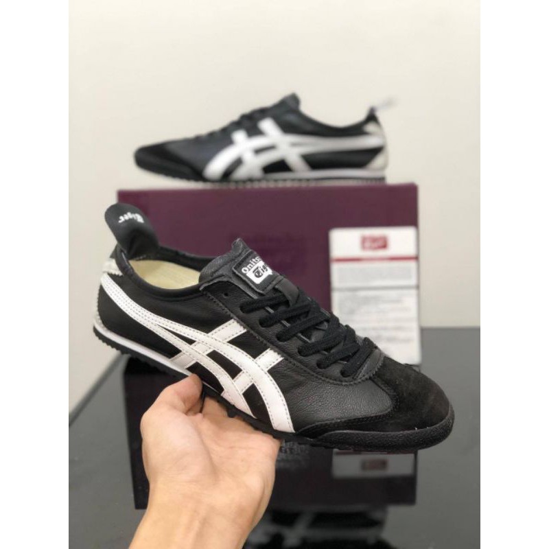 Jual sepatu onitsuka tiger mexico 66 original Nippon made in JAPAN black white | Shopee Indonesia
