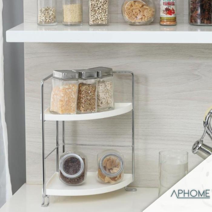 Jual Rak Sudut Mini Stainless Steel Rak Dapur Rak Kamar Mandi Corner ...