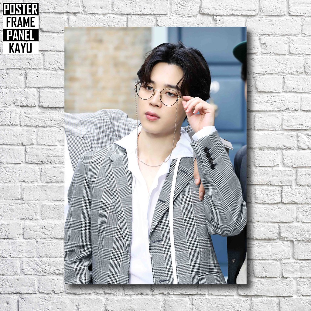 Jual Poster BTS Jimin BE Concept Photo Sketch Frame Kayu Solid A4 ...
