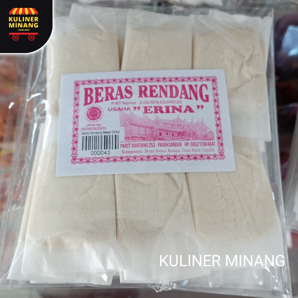 Jual Beras Rendang Erina Oleh Oleh Asli Cemilan Payakumbuh Padang Khas ...