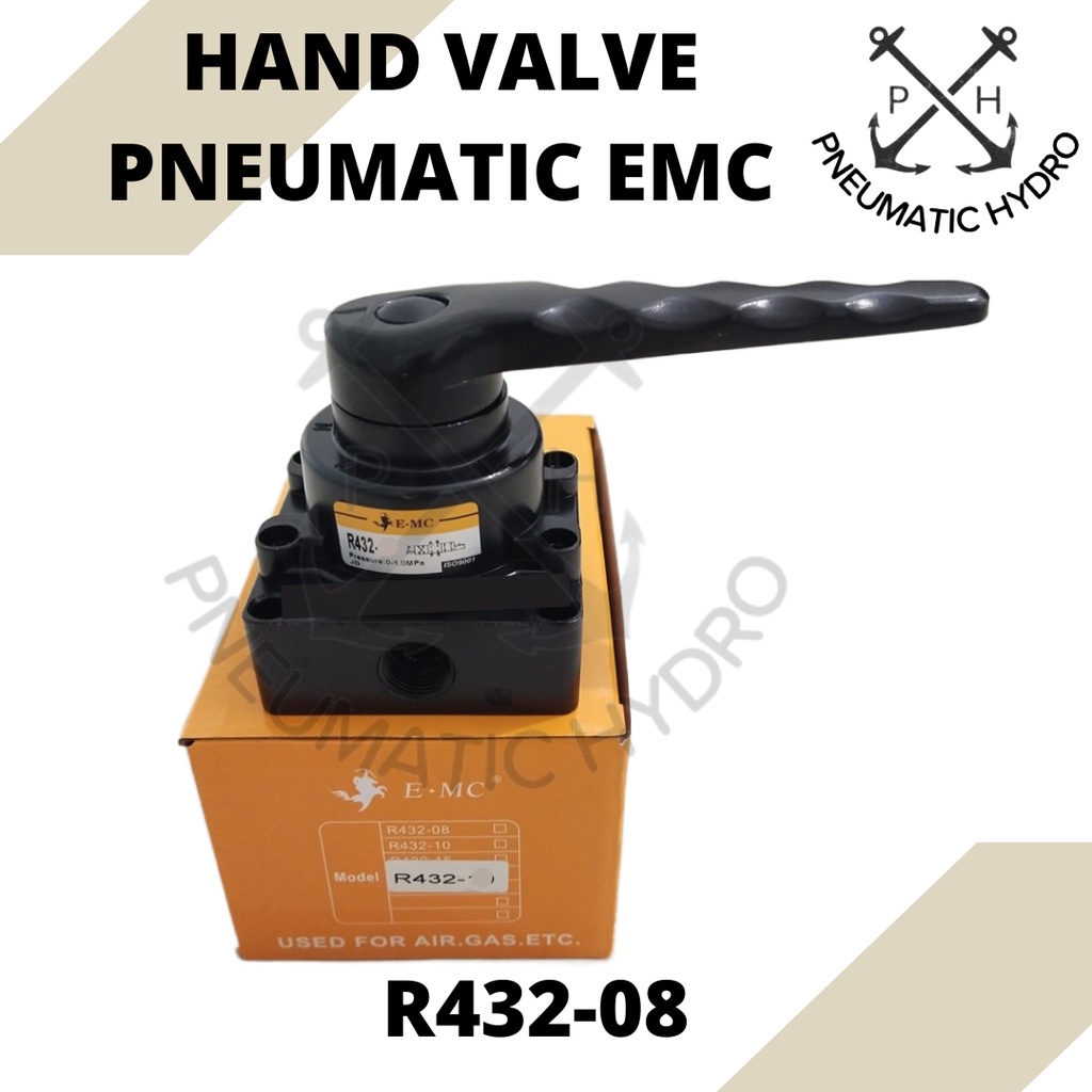 Jual Hand valve pneumatic EMC R432-08 | Shopee Indonesia