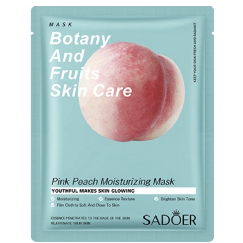 Jual SADOER MASKER Muka Wajah Korea Sheet Mask Natural Plant Mask Fruits Facial Mask Natural ...