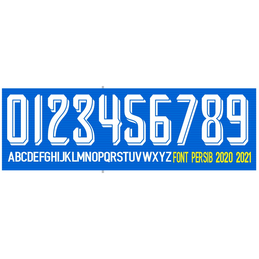 Jual Pasang Nama dan Nomor Font Persib 2020/2021 FONT PERSIB 2019/2020 ...
