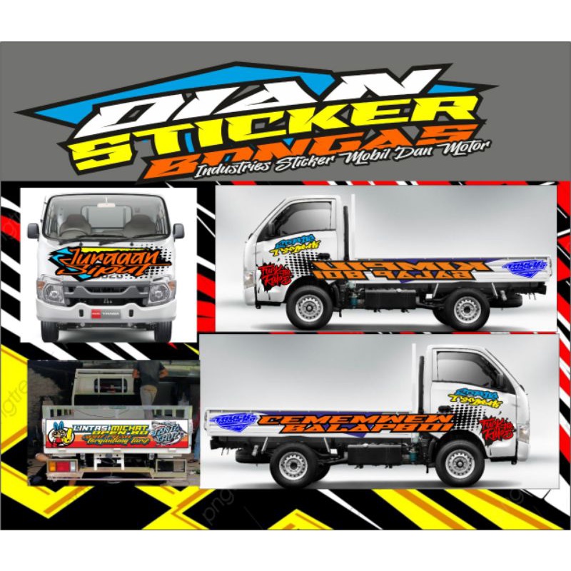 Jual Stiker isuzu traga custom full | Shopee Indonesia