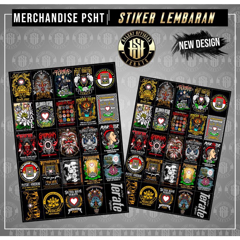 Jual STICKER LEMBAR PSHT /STICKER CUTTING/STIKER LEMBARAN/STICKER SH ...
