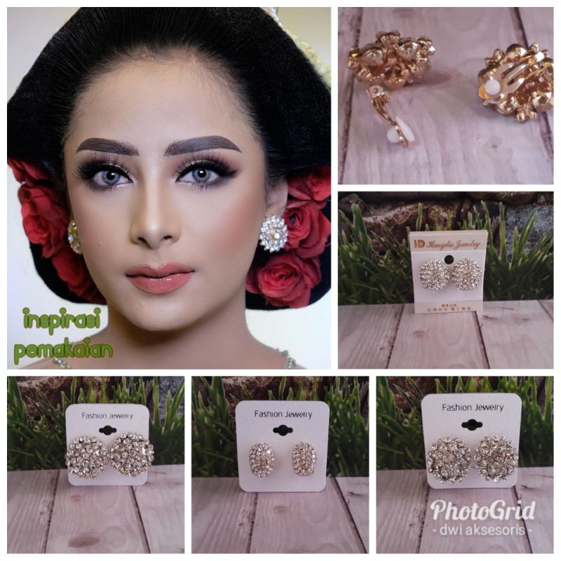 Jual Giwang Anting Jepit atau clip pengantin adat jawa minahasa ...