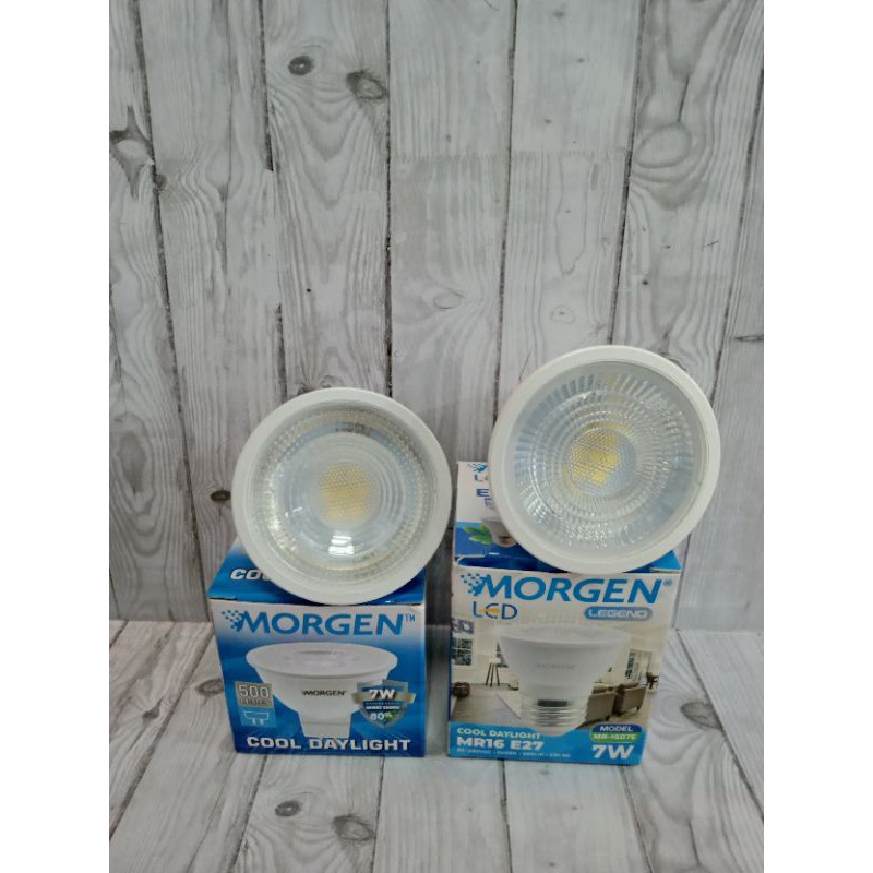 Jual lampu spotlight Morgen LED bulat 7 watt putih | Shopee Indonesia