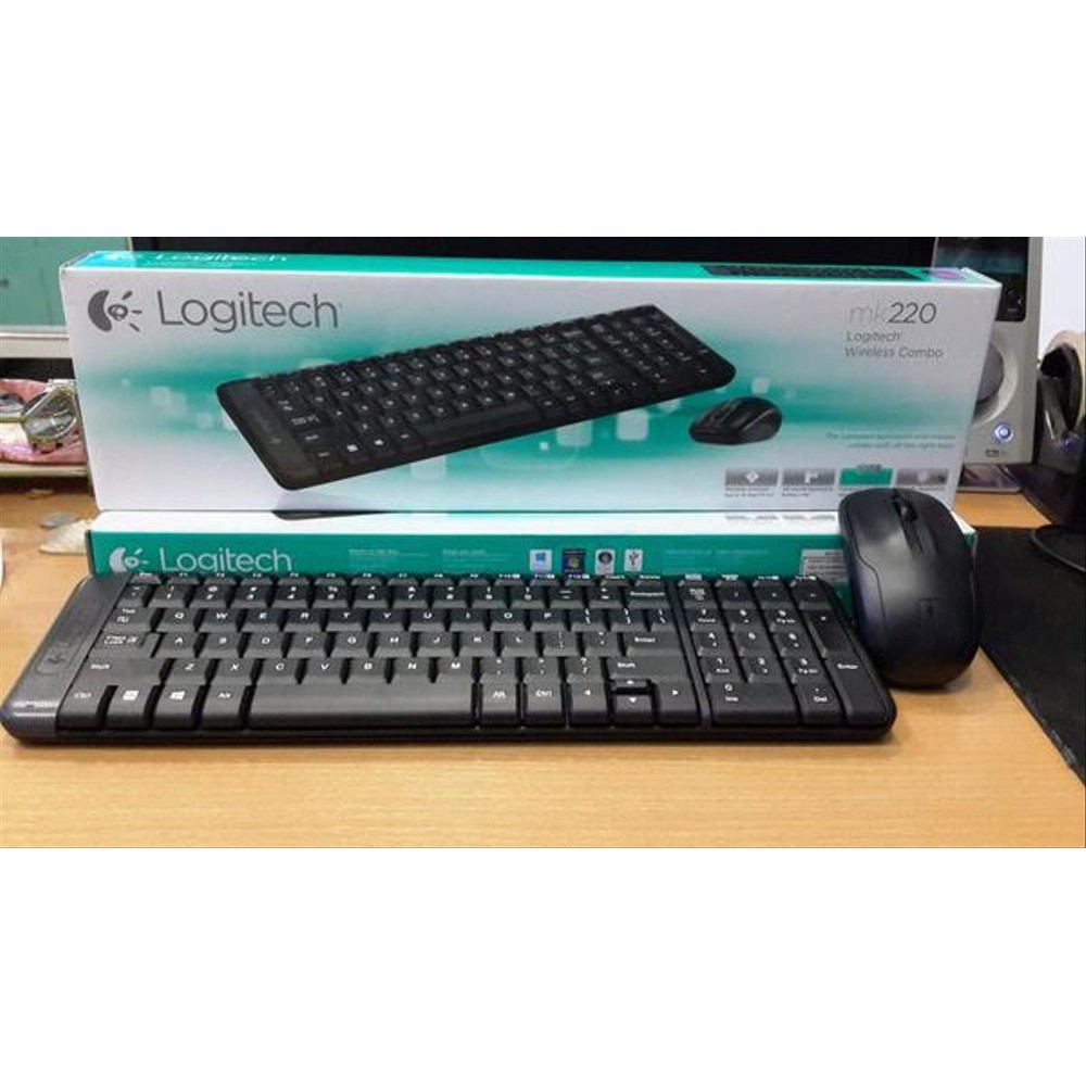 Jual KEYBOARD MOUSE Logitech Wireless MK 220 | Shopee Indonesia