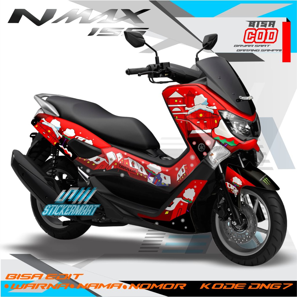 Jual Sticker decal full body Yamaha Nmax Vaullia Merah | Shopee Indonesia