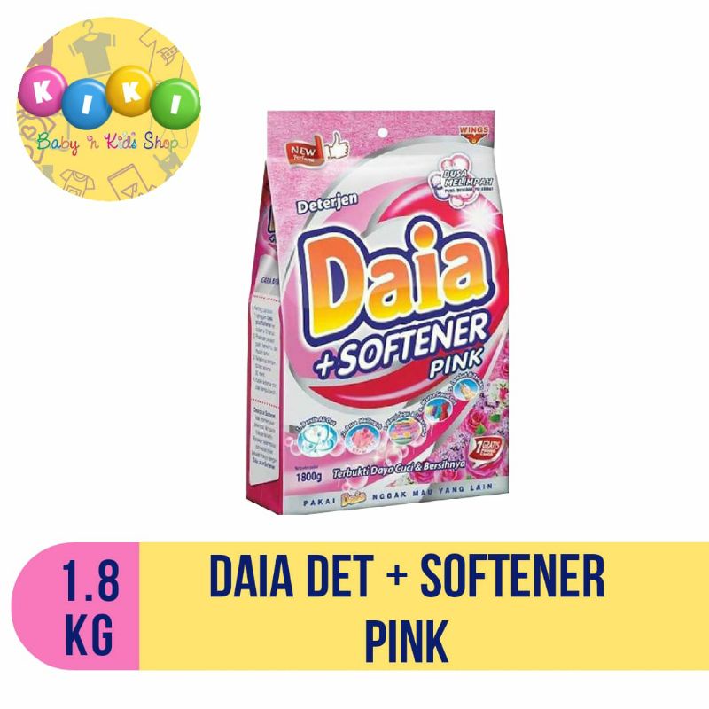 Jual DAIA Detergen + Softener 1,7kg Pink | Shopee Indonesia