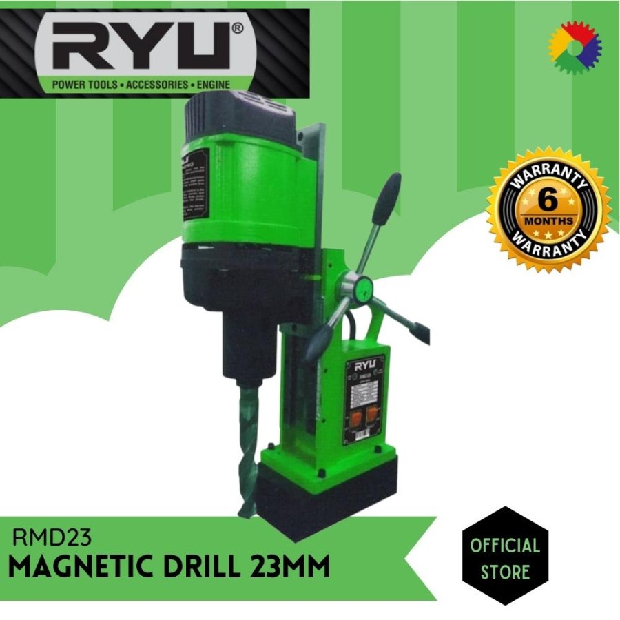 Jual RYU RMD23 MESIN BOR MAGNET DUDUK - MAGNETIC DRILL RMD 23 - 23MM ...